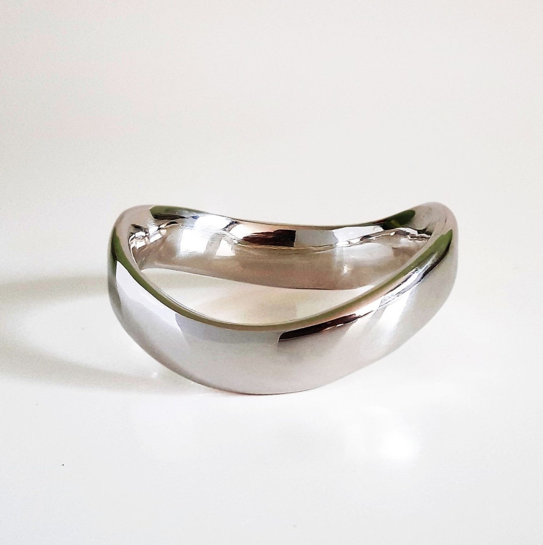 Ergonomic 925 Silver Handmade Cock Ring Etsy