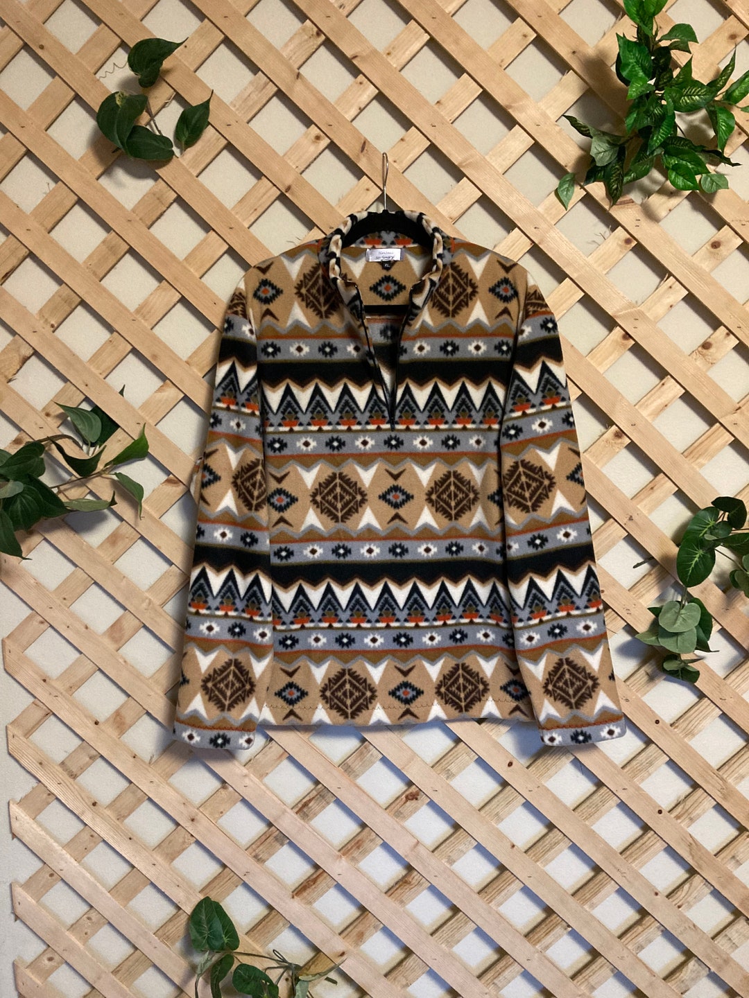 Southwest Fleece Pullover Unisex Extra Large - Etsy