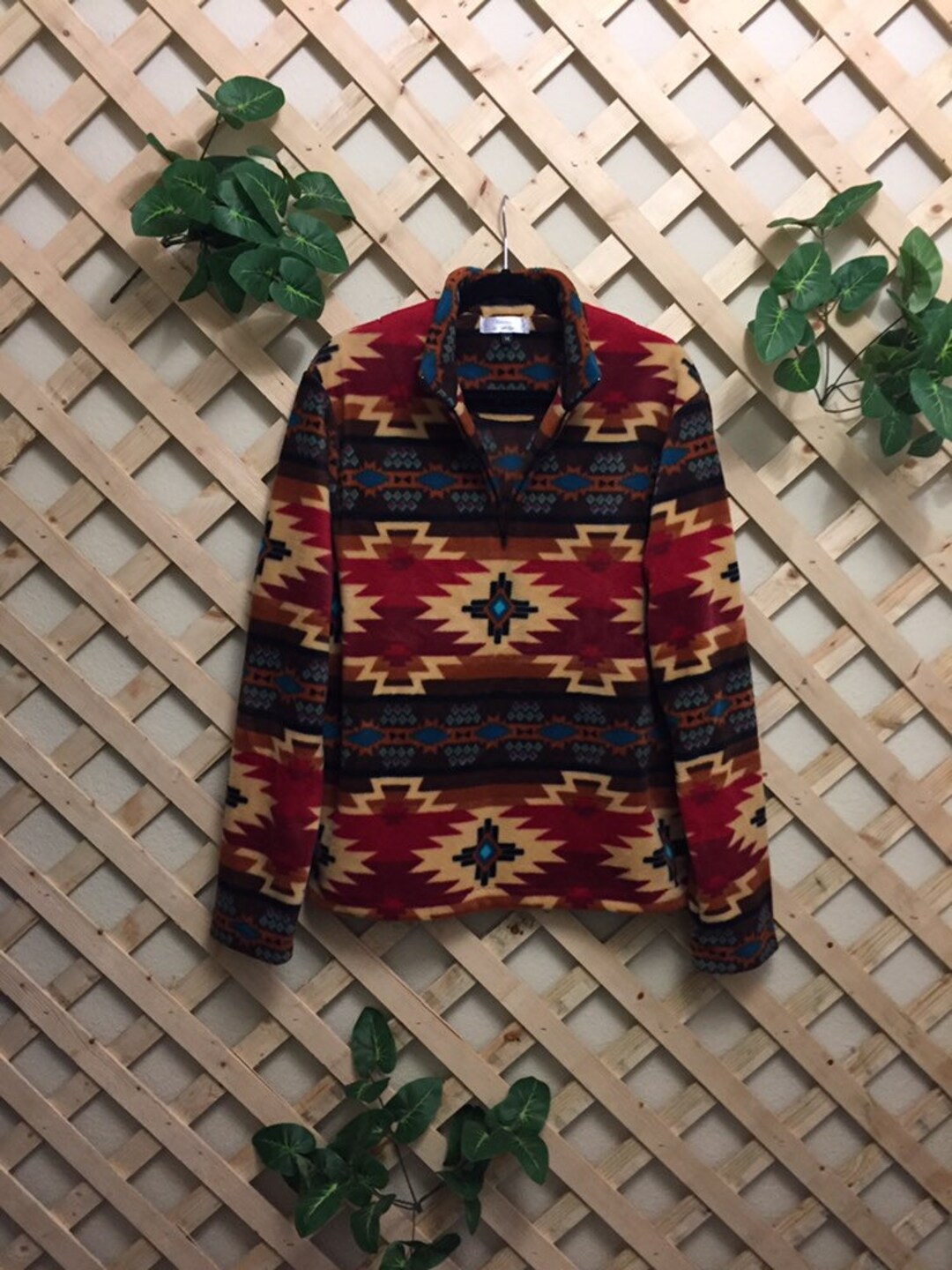 Aztec Fleece Pullover Unisex Medium SVT - Etsy
