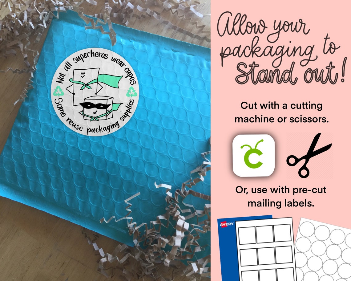 Reused Packaging Png Recycled Ugly Box Digital Sticker Print | Etsy