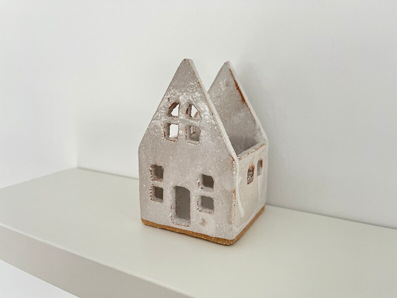 Handmade Ceramic House Home Tealight Candle Holder Rustic - Etsy