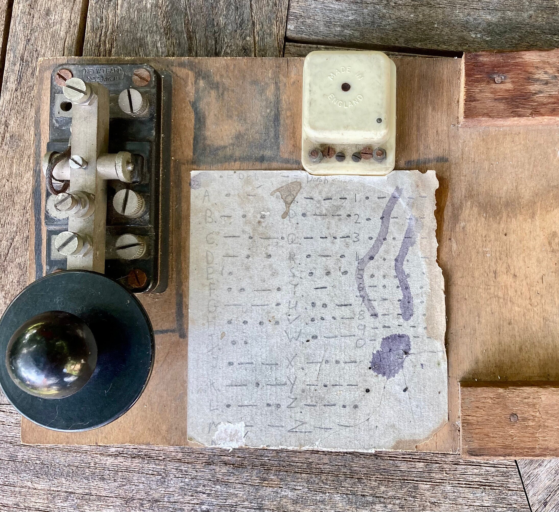 Morse Code Transmitter Complete With Its Original Handwritten - Etsy