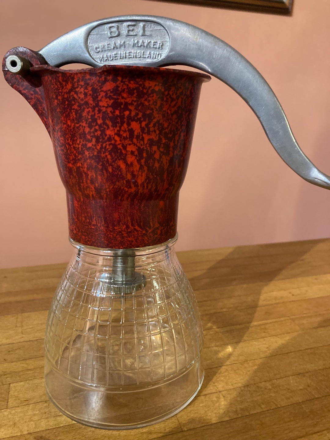 Bel Empire Red Jubilee Cream Maker, Patent Number 446775 - Etsy