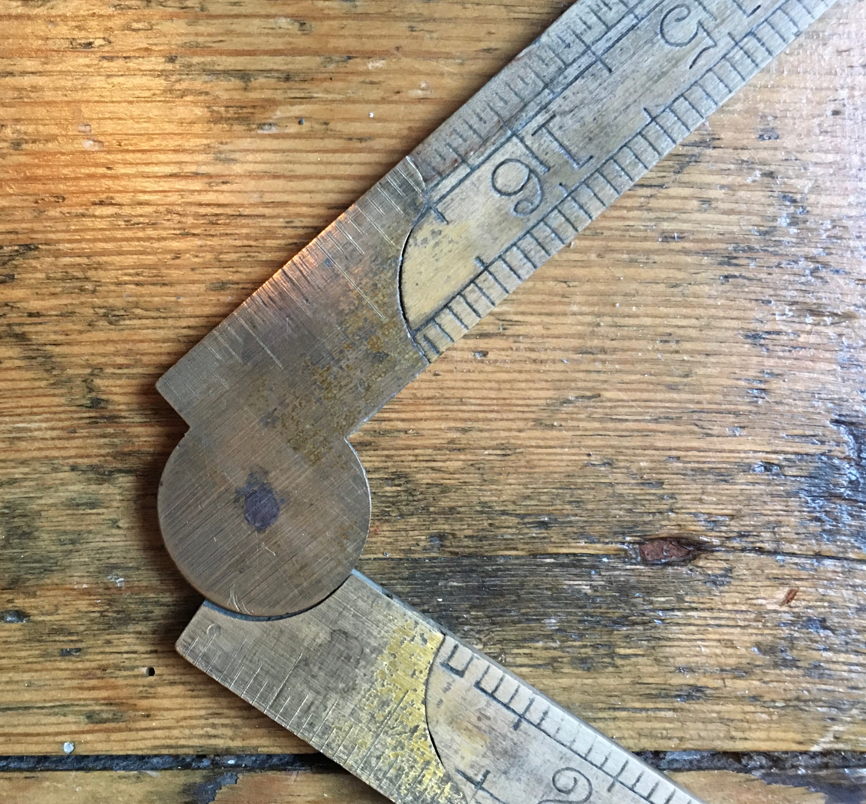 Vintage Wooden Folding Measuring Tape Measures One Yard | Etsy