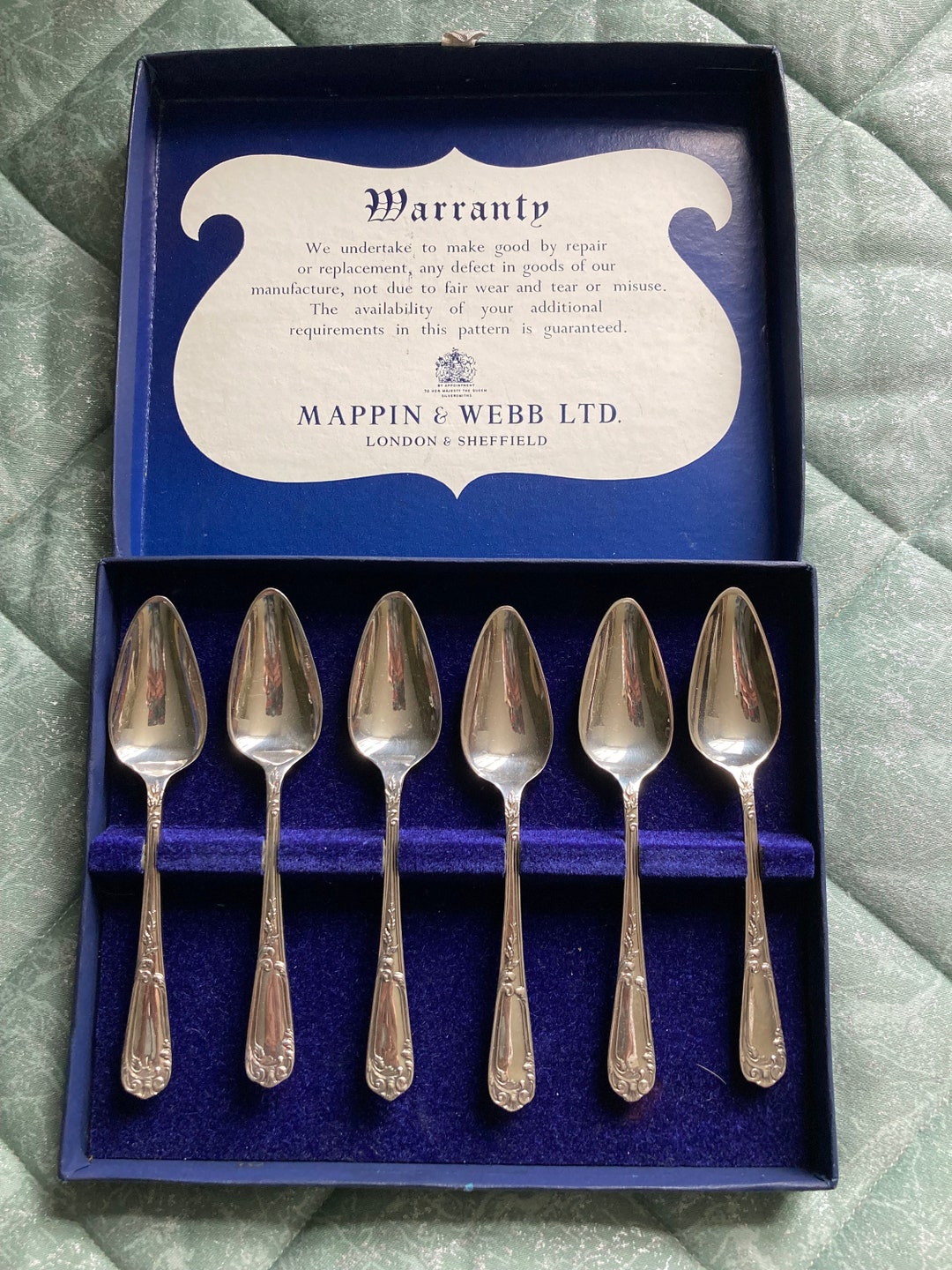 Six Mappin and Webb Spoons, in Their Original Box - Etsy