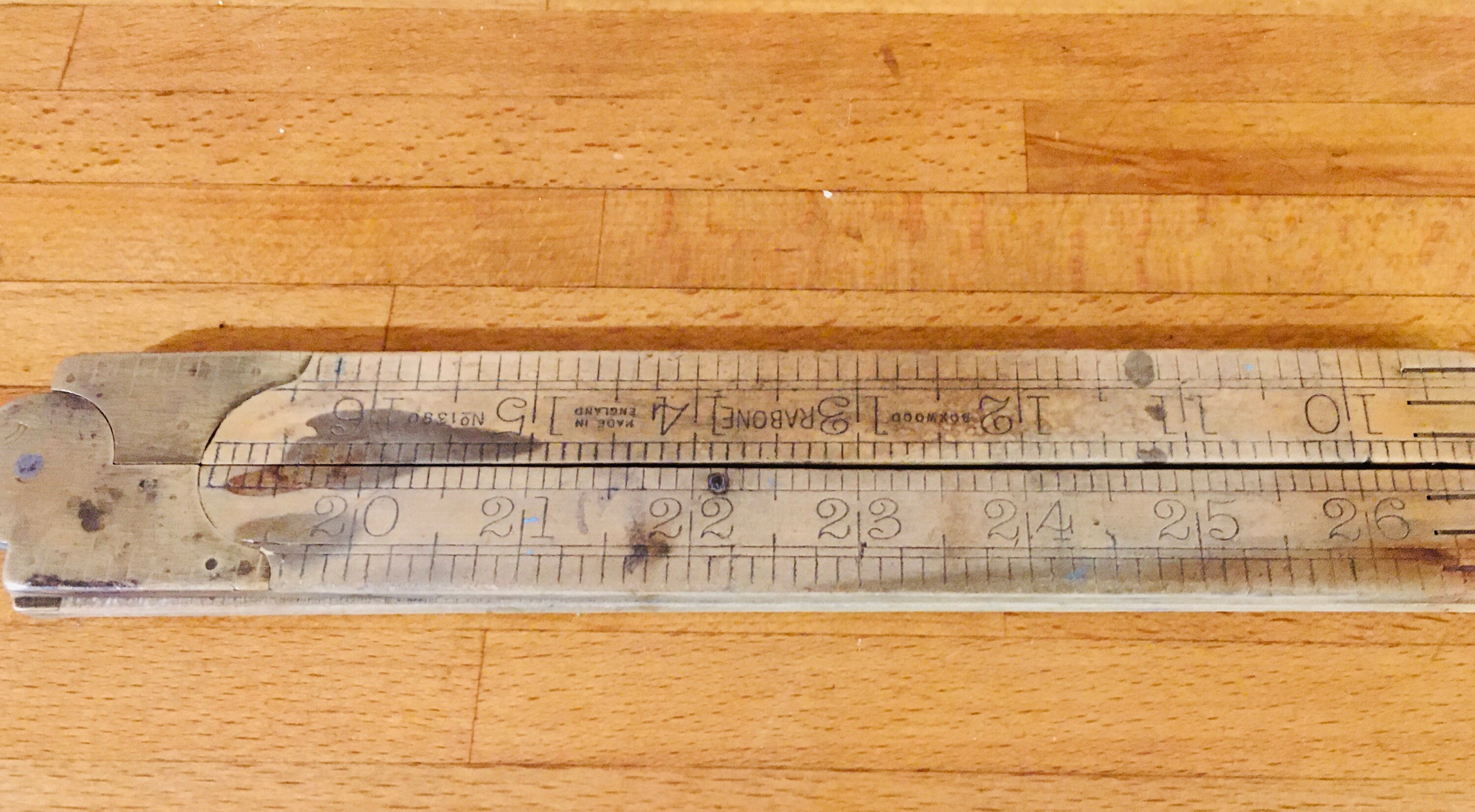 Vintage Wooden Folding Measuring Tape Measures One Yard | Etsy