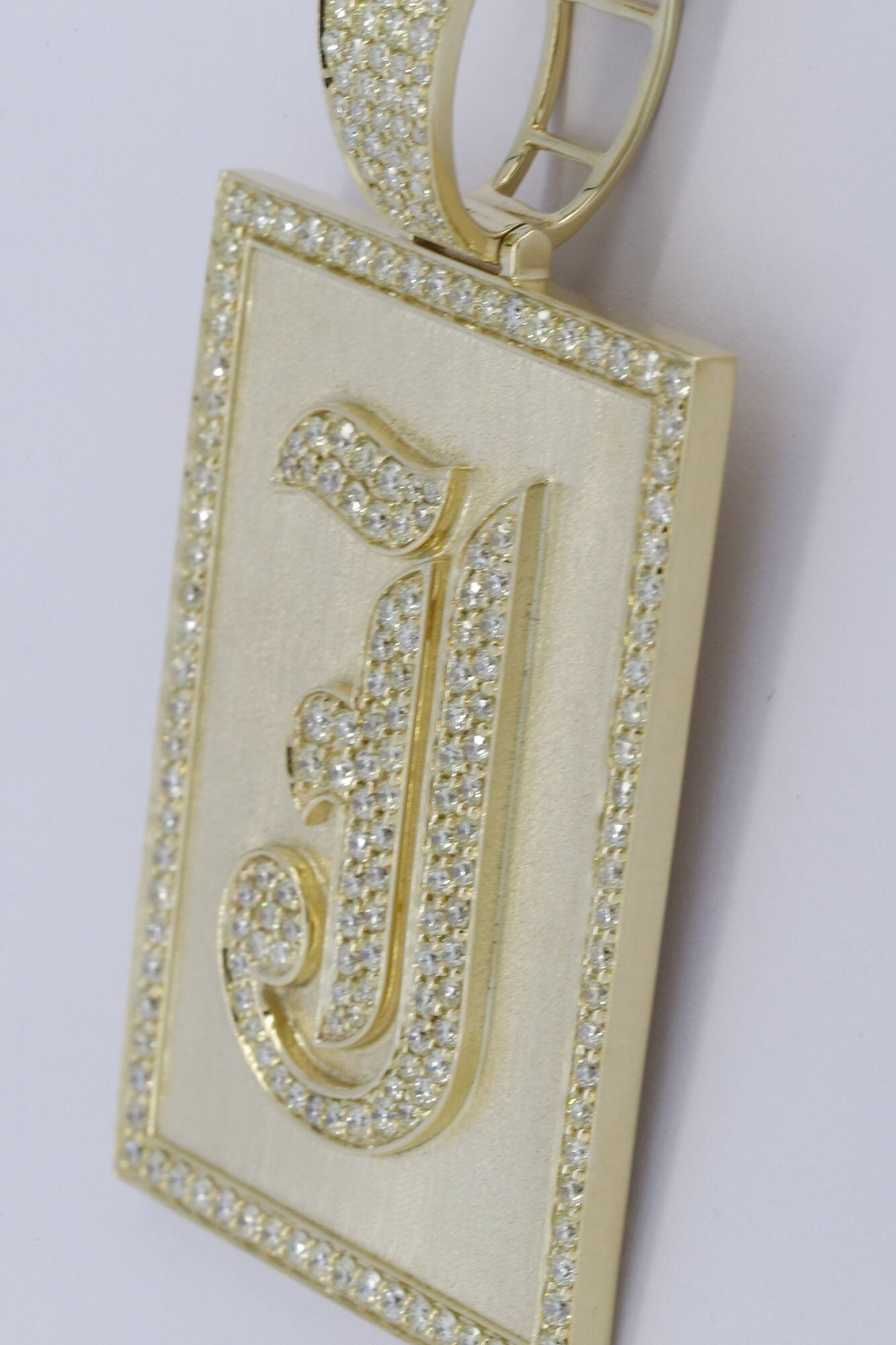 Diamond Pendant Logo Pendant 10k Gold Pendant 925 Silver | Etsy