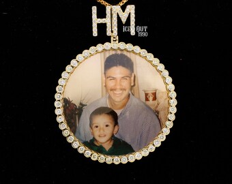 Men's Iced Out Pendant VVS Moissanite Pendant Custom Hip - Etsy