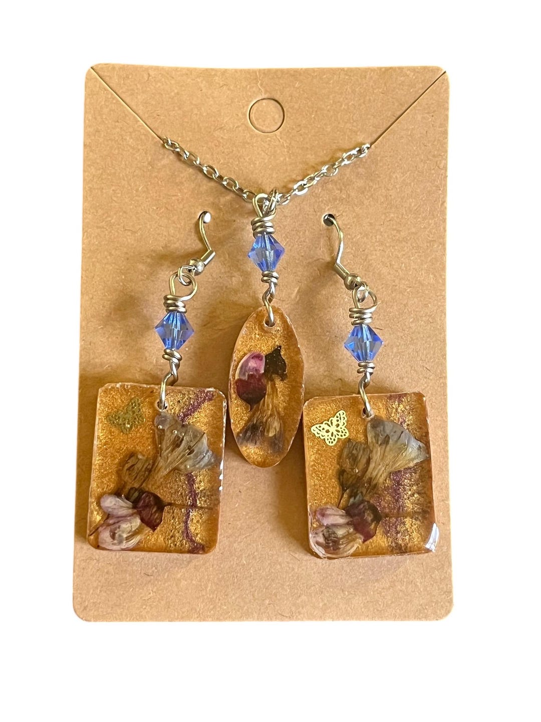 Eastern Redbuds and Virginia Bluebells Jewelry Set -lightweight ...