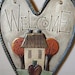Welcome Hand Crafted Wall Hanging/clay Decor/air Dry Clay Welcome Sign ...