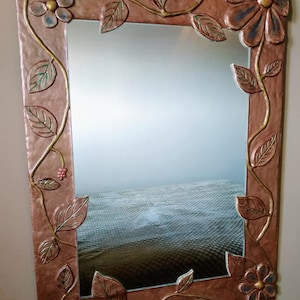 Handmade Clay Mirror/air Dry Clay Mirror/handmade Gift/wall Hanging ...