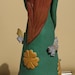 Female Sculptureair Dry Clay Woman Figurine/girl in Green Sculpture ...