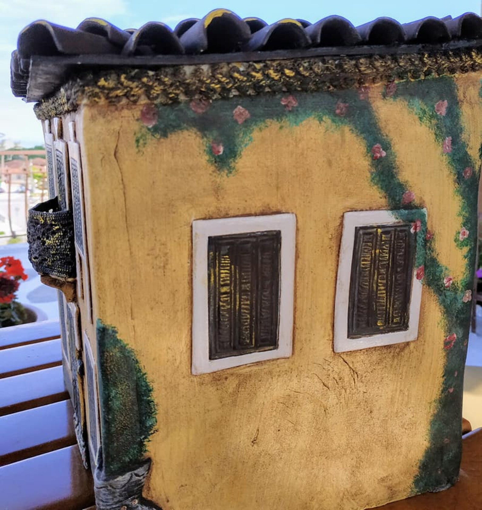 Greek Ceramic House/air Dry Clay Home Decor/handmade Greek Clay House ...