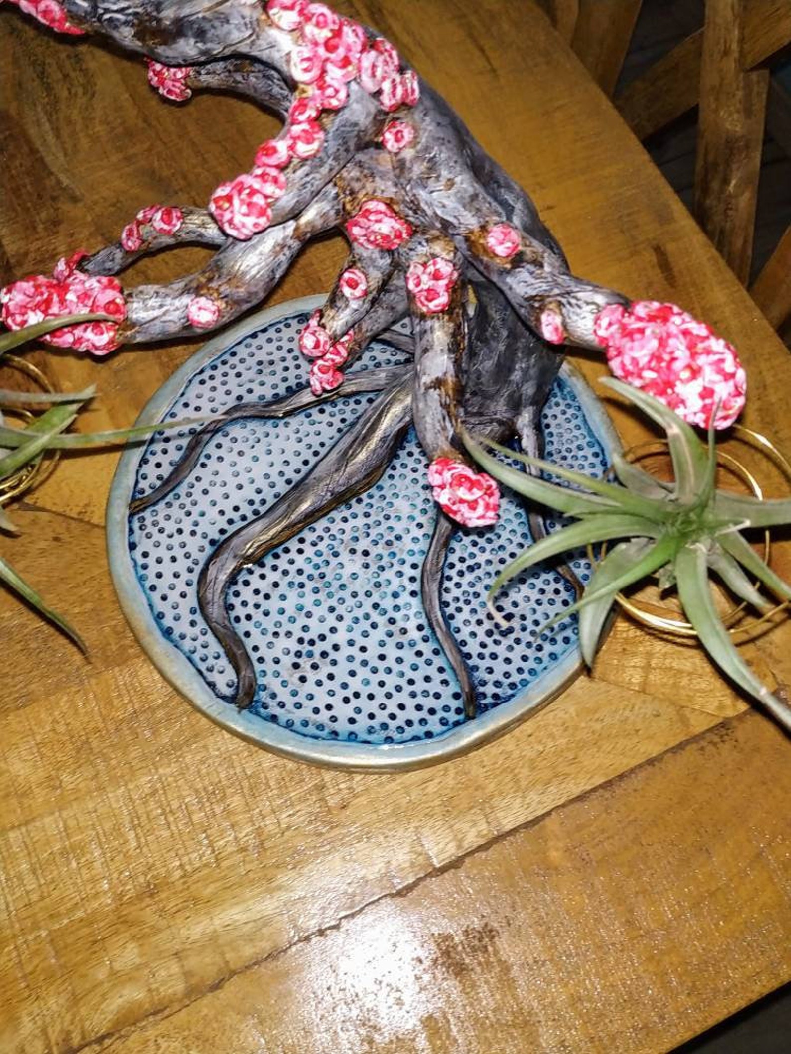 Clay Tree With Real Air Plants and Epoxy Finish/ Handmade - Etsy