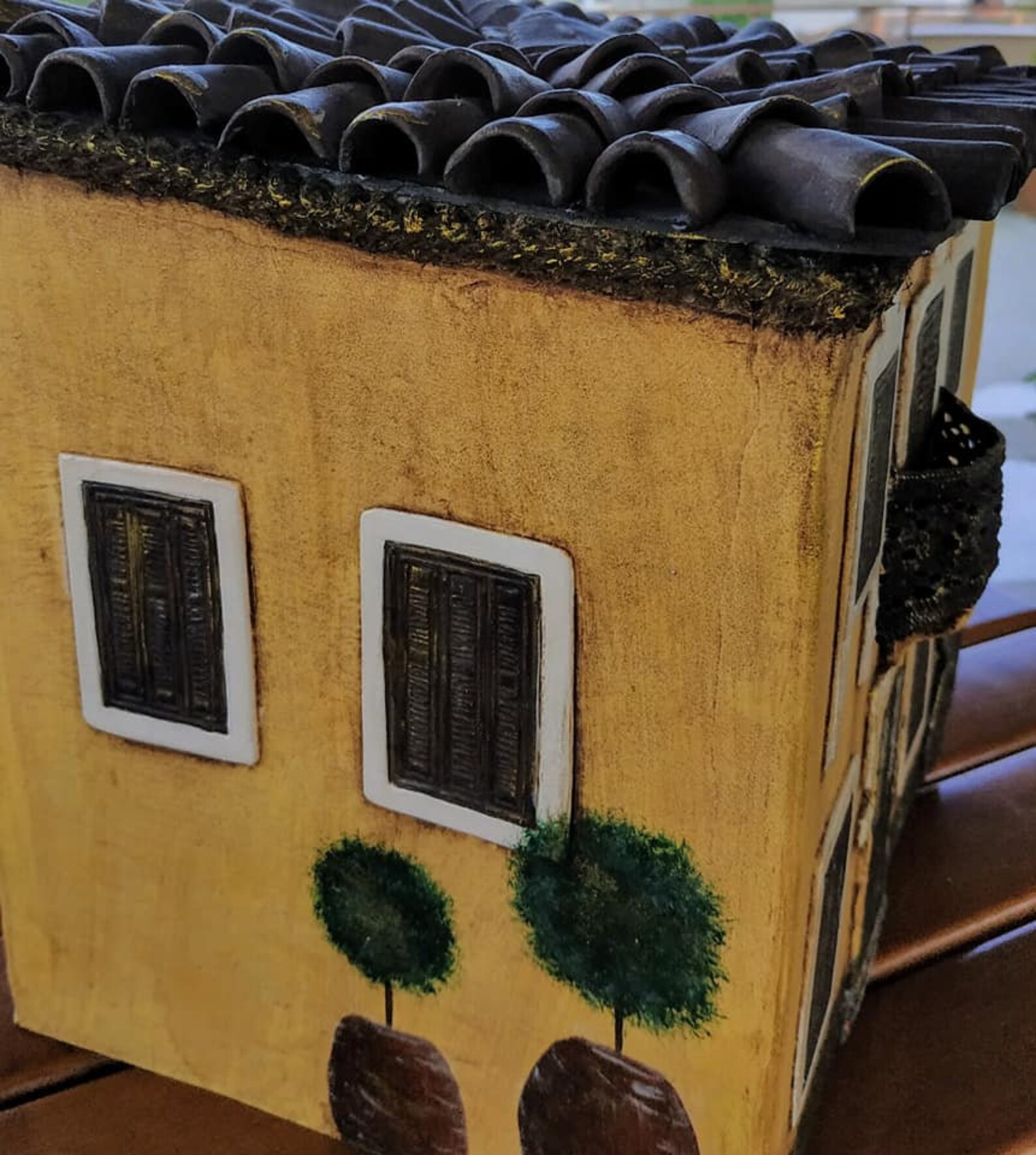 Greek Ceramic House/air Dry Clay Home Decor/handmade Greek Clay House ...