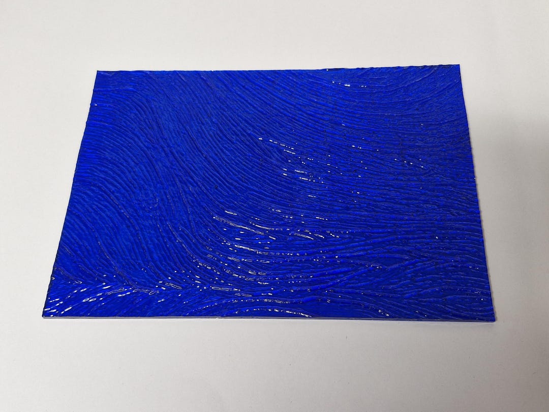 1 Piece, Stained Coloured Glass Sheet, A5 Size, Blue Coloure - Etsy