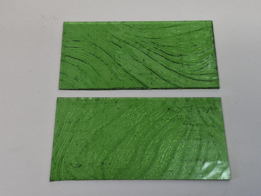 2 Pieces, Stained Coloured Glass Sheet, Size 3" X 6", 3 Mm Thickness ...
