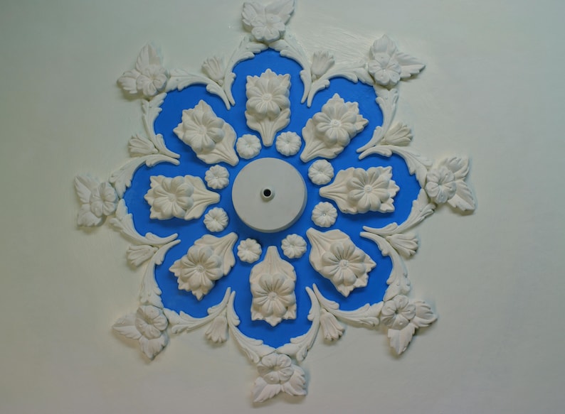 Plaster Ceiling Rose, Home Decor, Victorian Style - Etsy