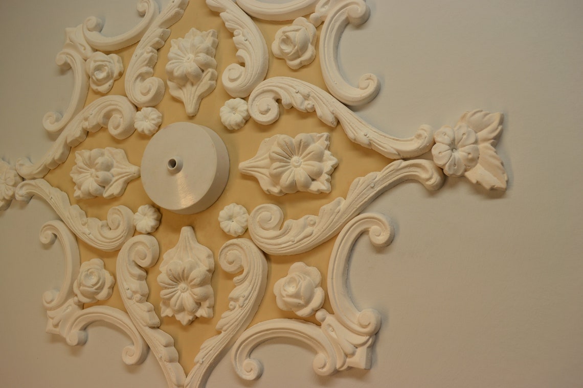 Plaster Ceiling Rose Home Decor Victorian Style - Etsy