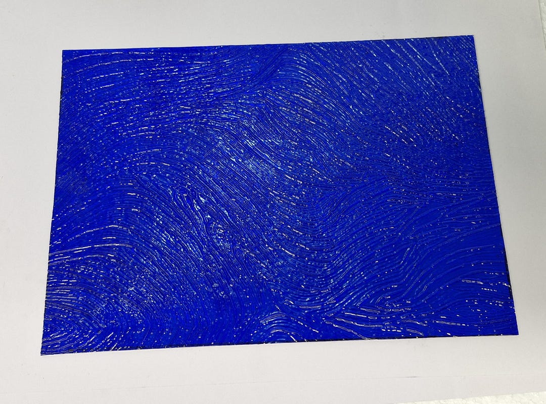 1 Piece, Stained Coloured Glass Sheet, A4 Size, Blue Coloure - Etsy