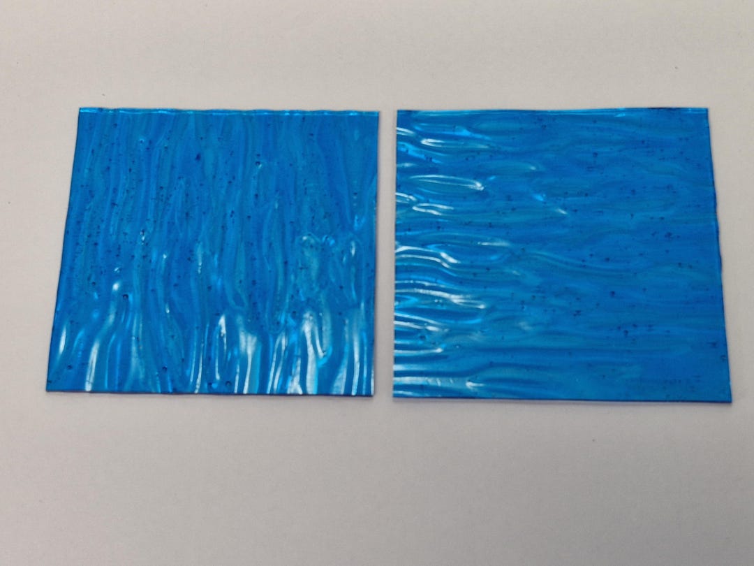 2 Pieces, Stained Coloured Glass Sheet, Size 10 X 10 Cm, 3 Mm Thickness ...