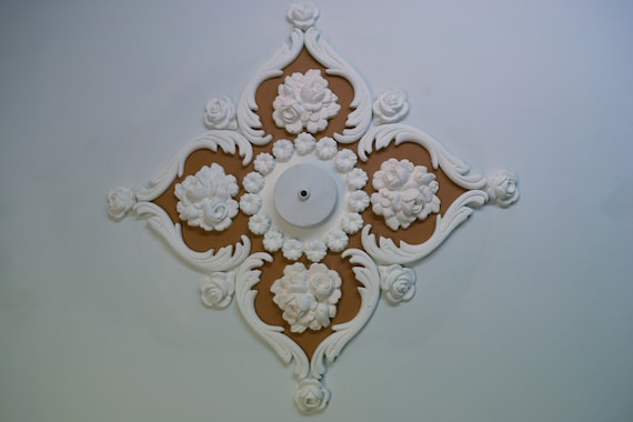 Plaster Ceiling Rose Home Decor Victorian Style - Etsy