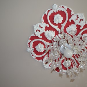 Plaster Ceiling Rose, Home Decor, Victorian Style - Etsy