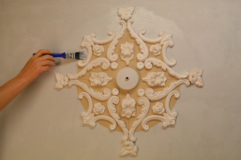 Plaster Ceiling Rose, Home Decor, Victorian Style - Etsy