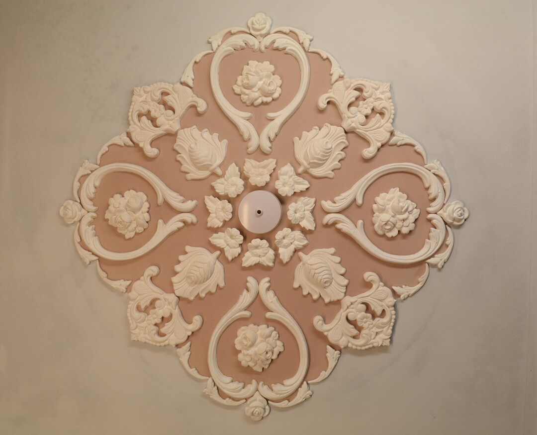 Plaster Ceiling Rose, Home Decor, Victorian Style - Etsy