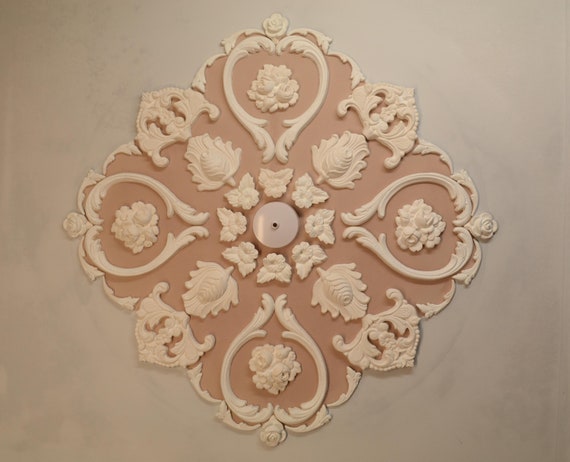 Plaster Ceiling Rose Home Decor Victorian Style - Etsy