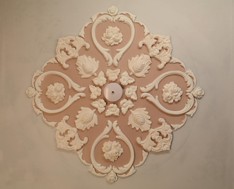 Plaster Ceiling Rose, Home Decor, Victorian Style - Etsy