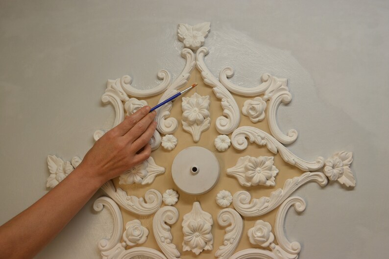 Plaster Ceiling Rose Home Decor Victorian Style - Etsy