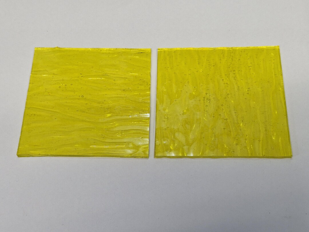 2 Pieces, Stained Coloured Glass Sheet, Size 10 X 10 Cm, 3 Mm Thickness ...