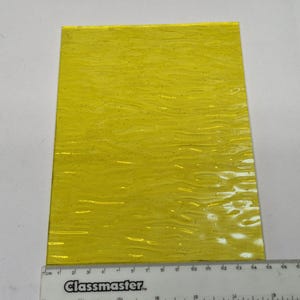 1 Piece, Stained Coloured Glass Sheet, A5 Size, Yellow Coloure - Etsy