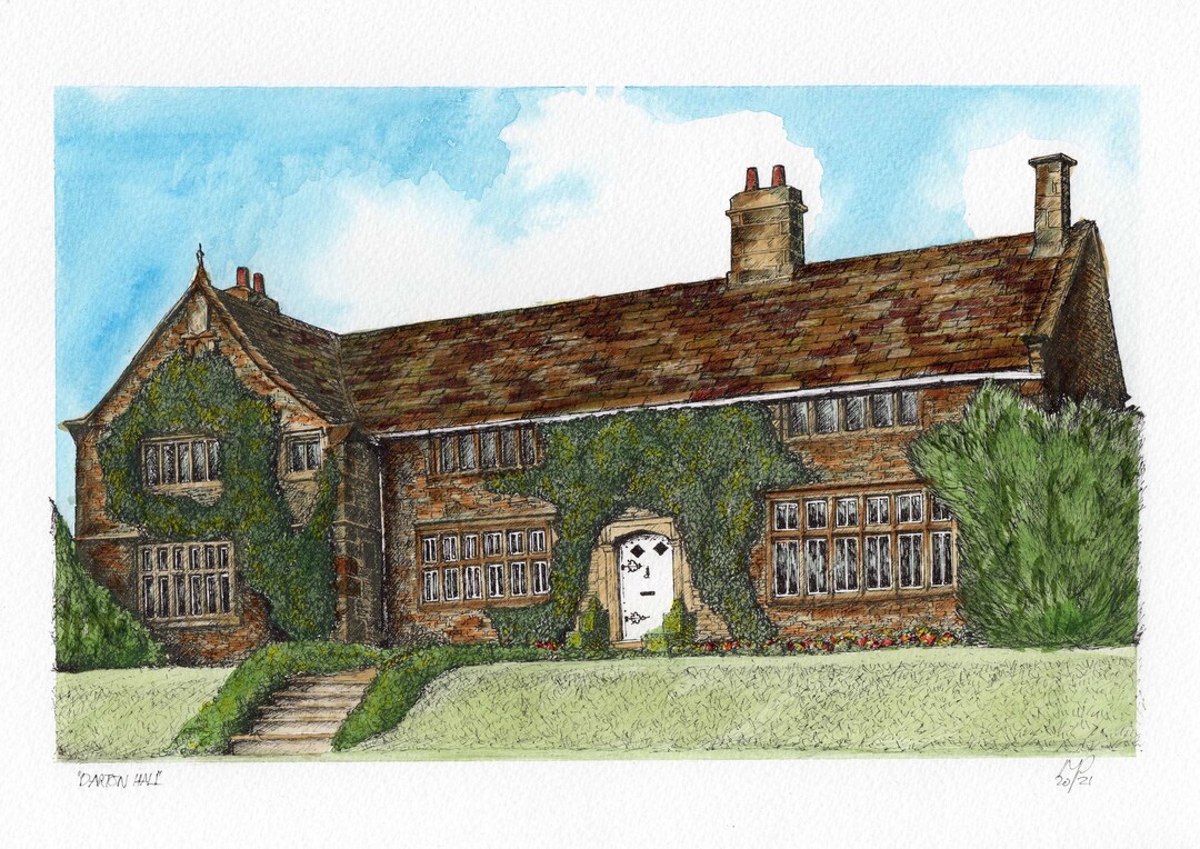 Darton Hall : an Elizabethan Manor House Art Print - Etsy