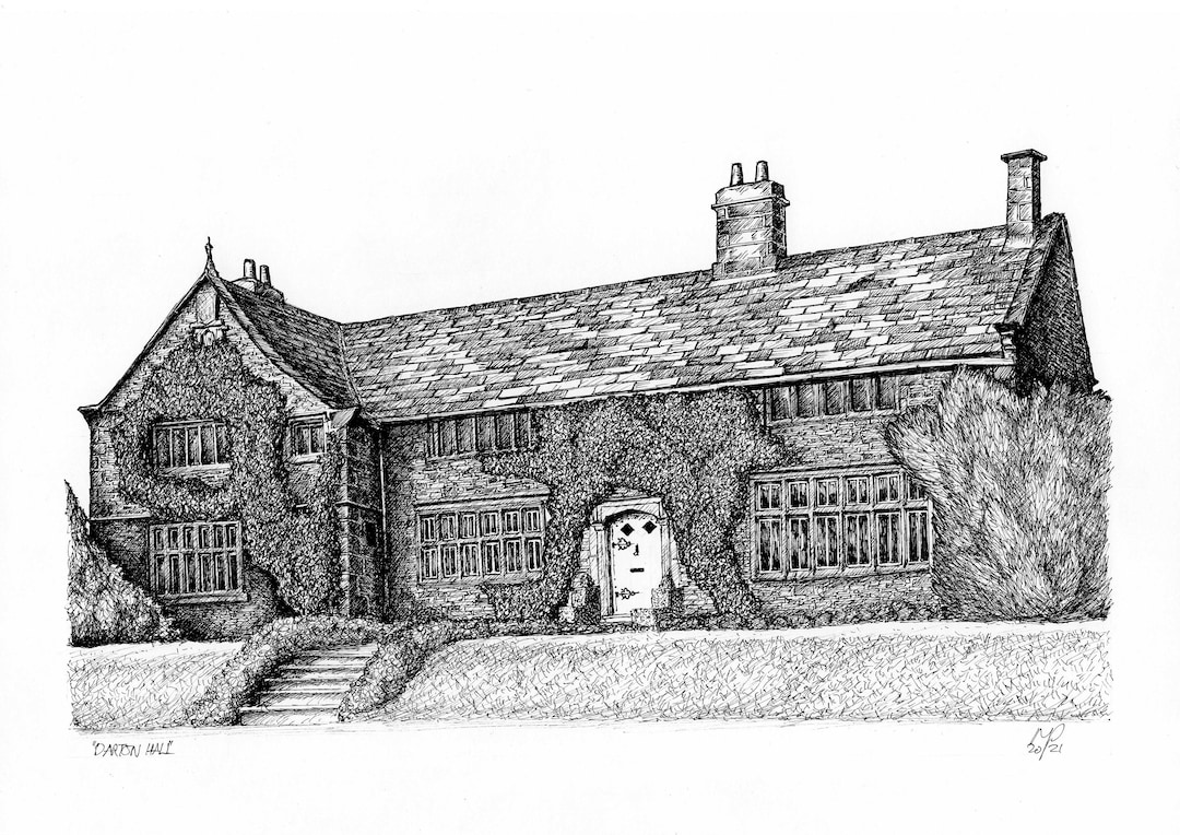 Darton Hall : an Elizabethan Manor House Giclee Print - Etsy