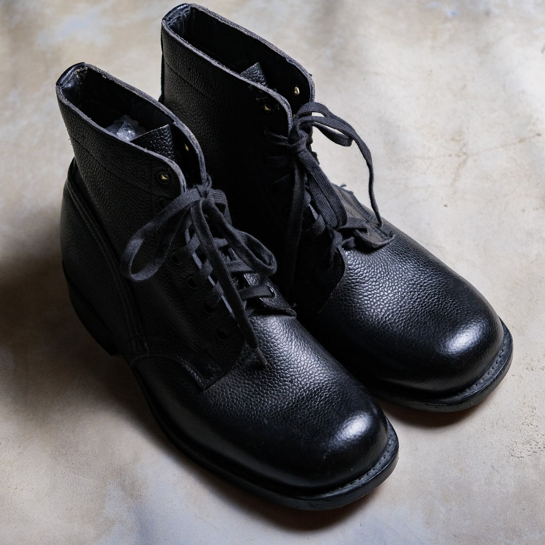 British Army WWII Vintage Leather Ammo Boots - Etsy