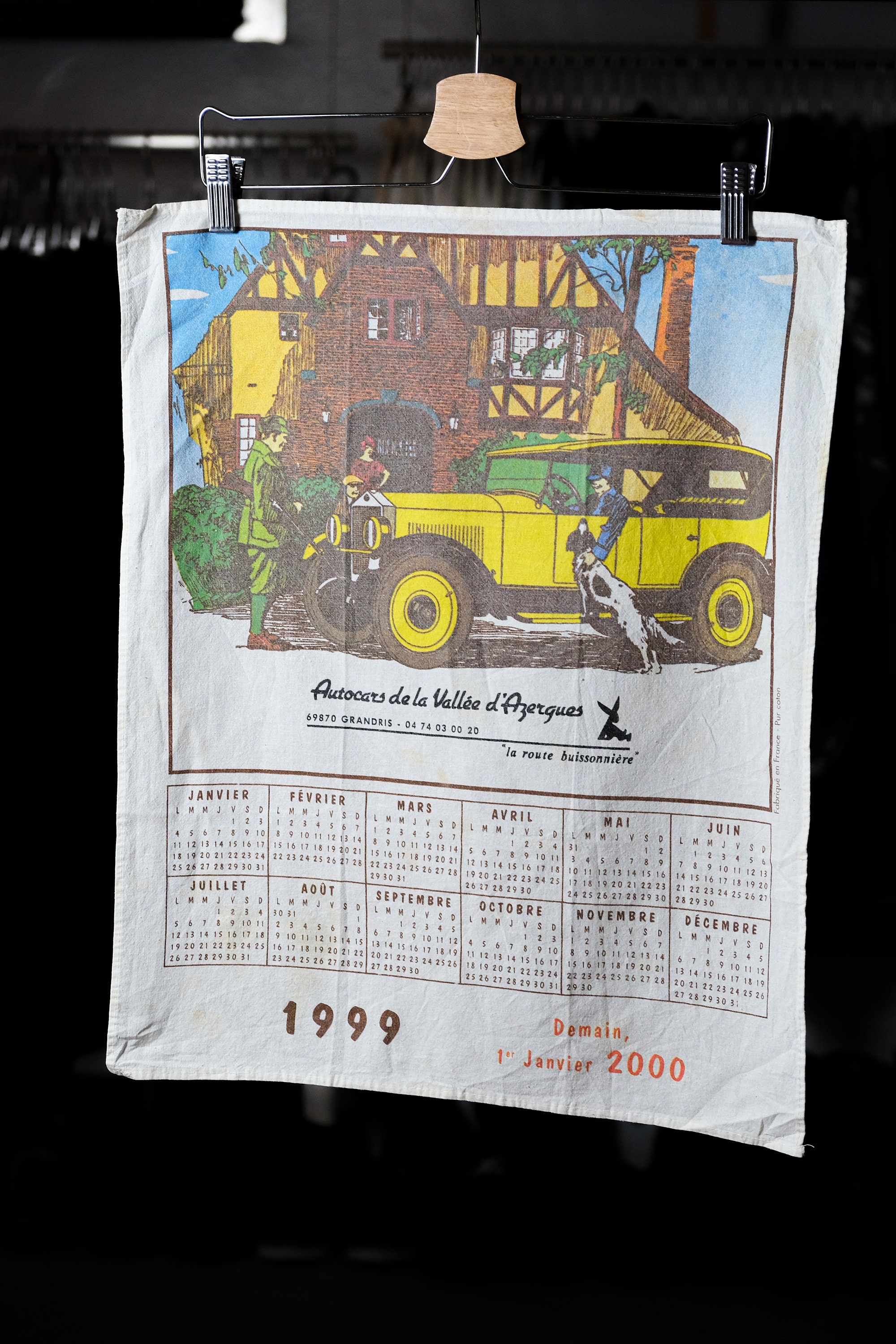 60s90s Vintage Europe Hanging Calendar Towels - Etsy