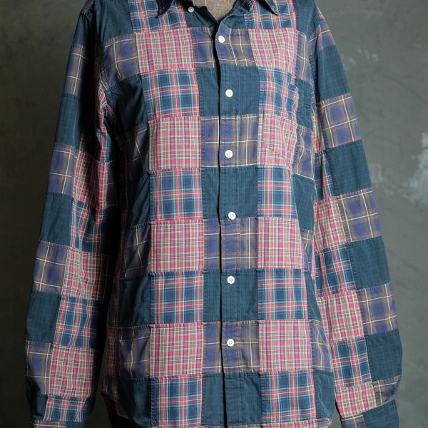 Ralph Lauren Patchwork Shirt - Etsy