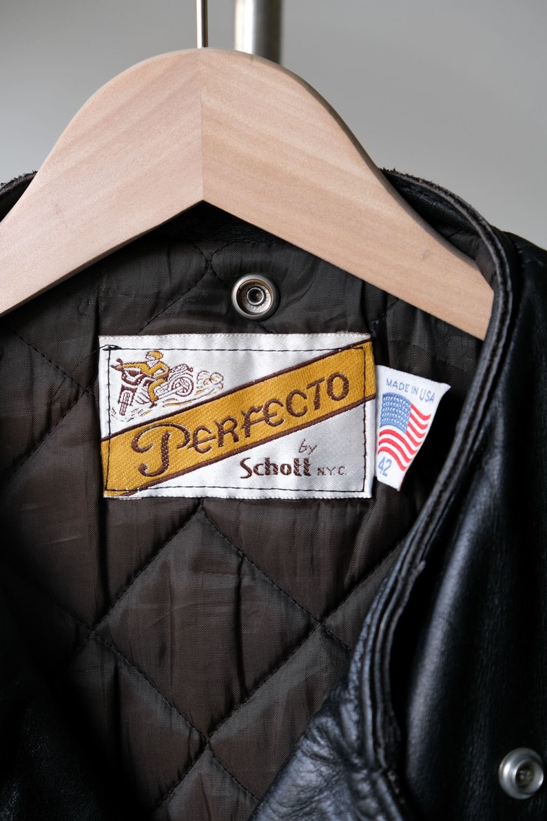 SCHOTT NYC 1980’s Vintage Perfecto Leather Motorcycle Jacket - Etsy