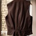 1930's French Vintage Brown Red Wool Work Gilet - Etsy