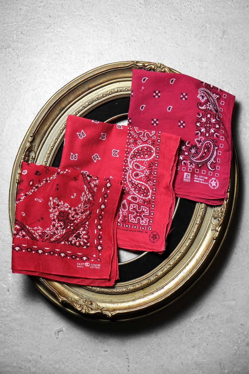 1970s1990s Made in USA Vintage Bandana - Etsy