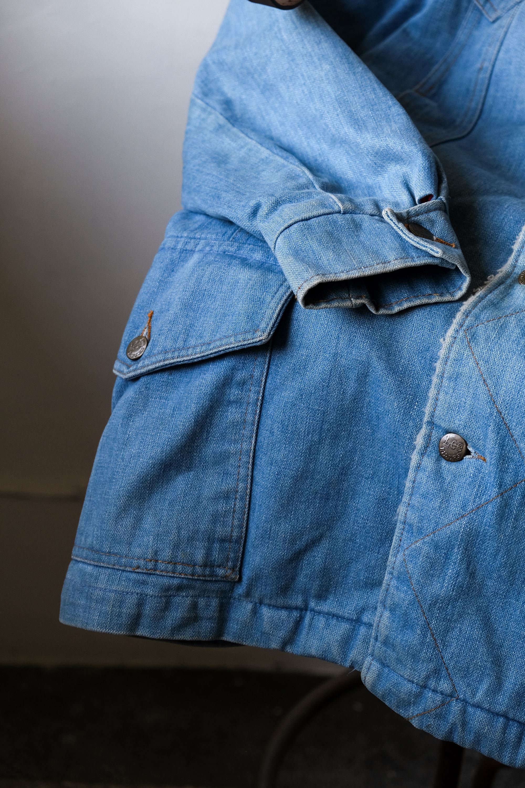70's Lee Storm Rider Vintage Sherpa Denim Jacket Made in USA - Etsy