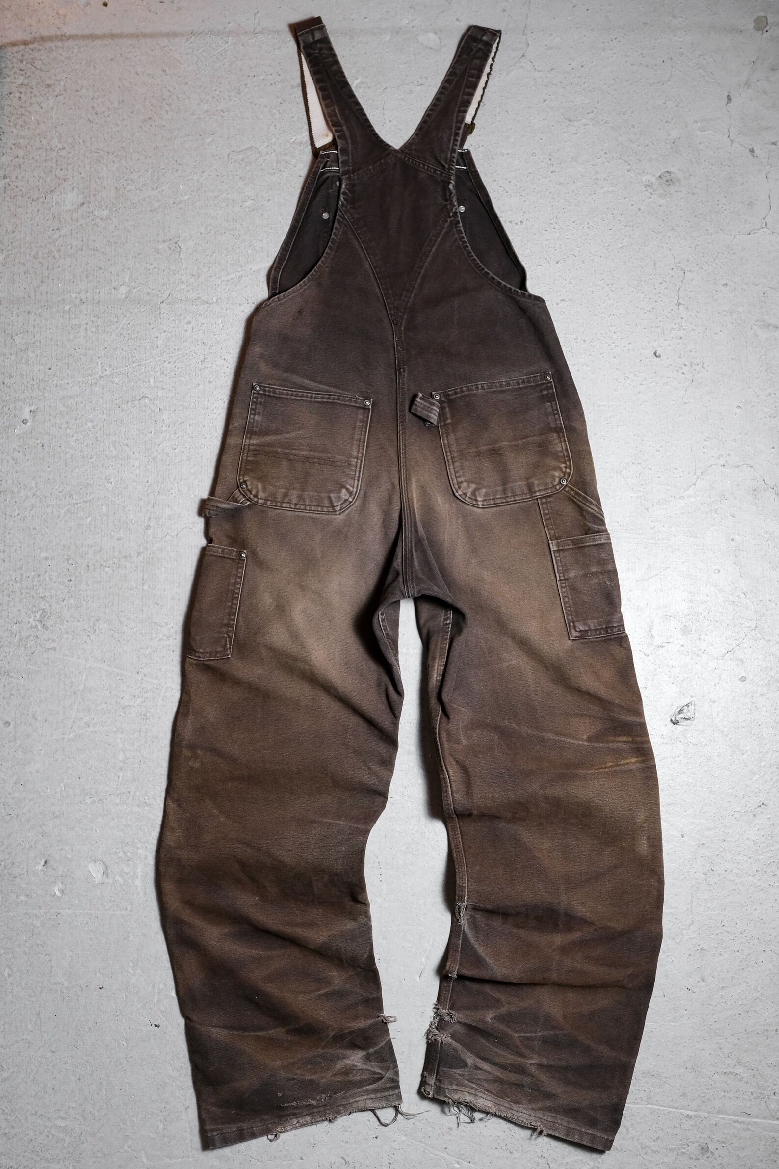 Carhartt Vintage Faded Canvas Double Knee Carpenter Overalls - Etsy