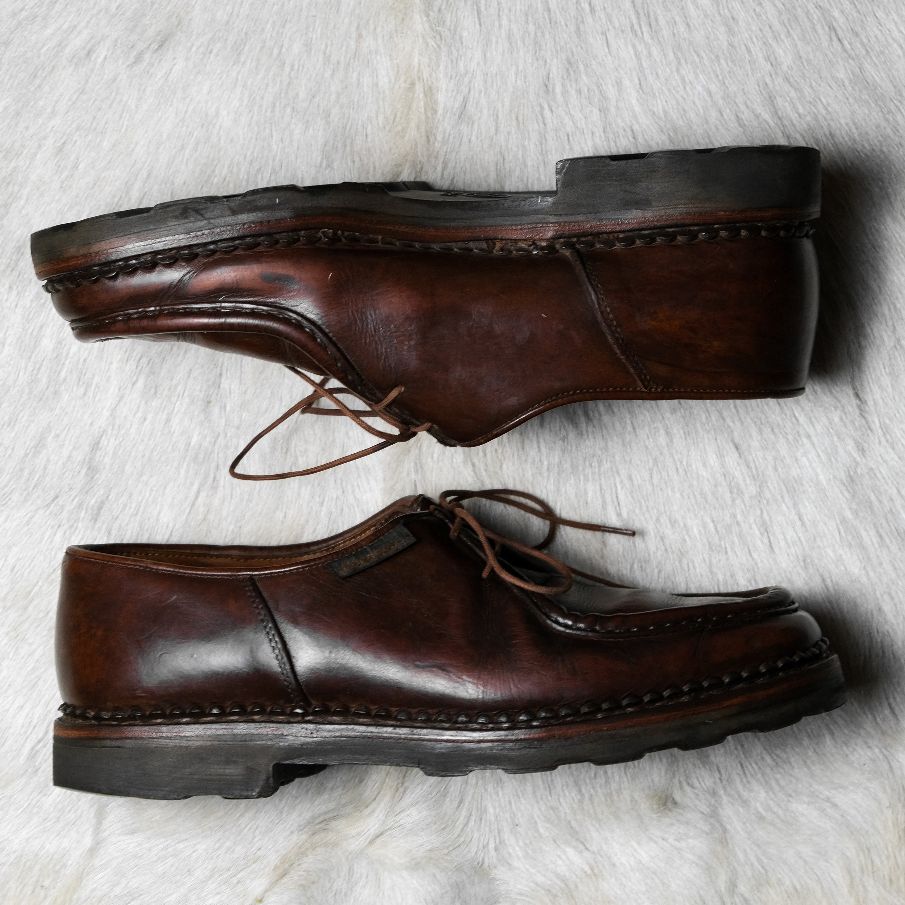 Paraboot 1980s Michael Vintage Men Laced Oxfords SHOES / Made - Etsy