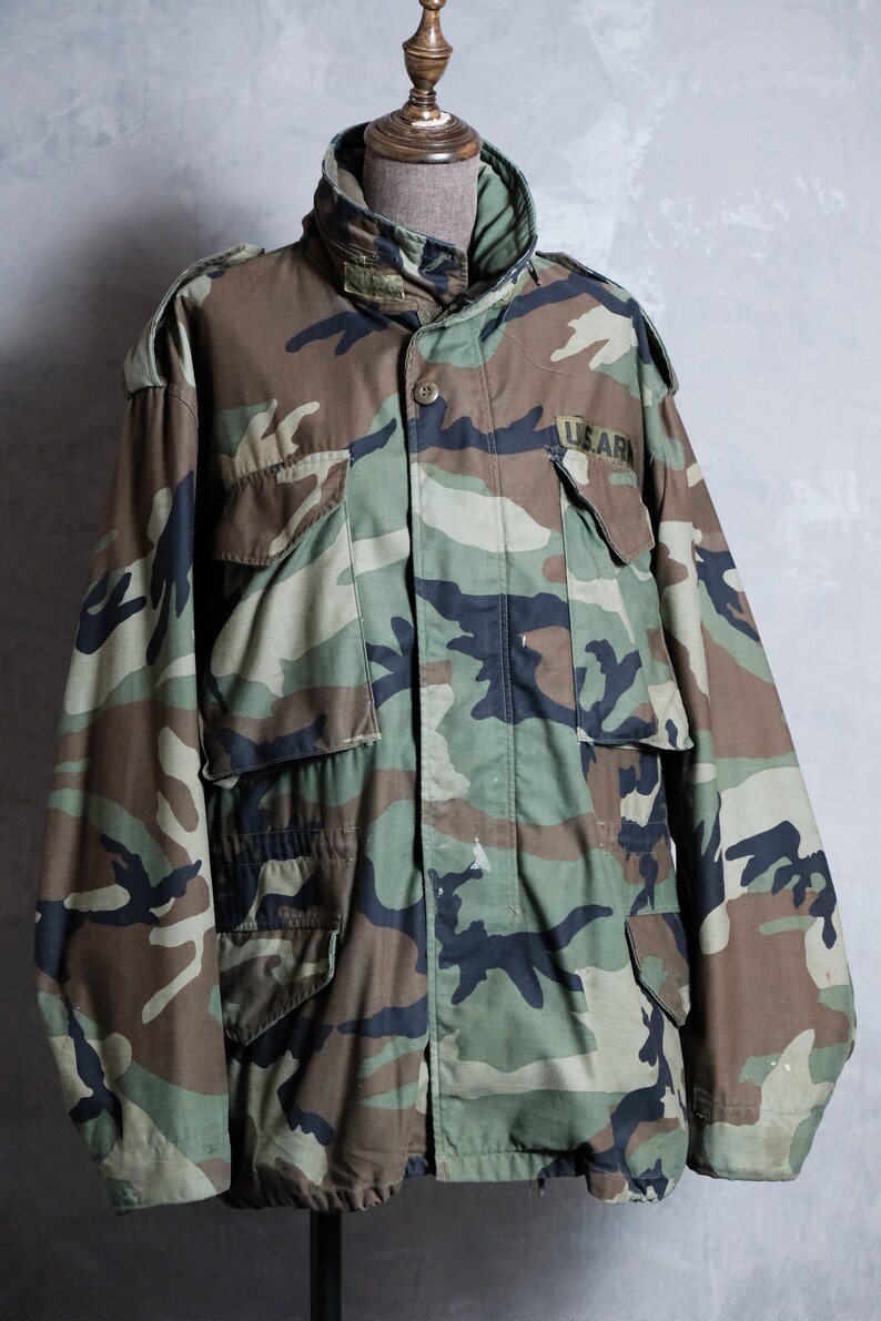 Vintage US ARMY M-65 Camo Field Jacket - Etsy