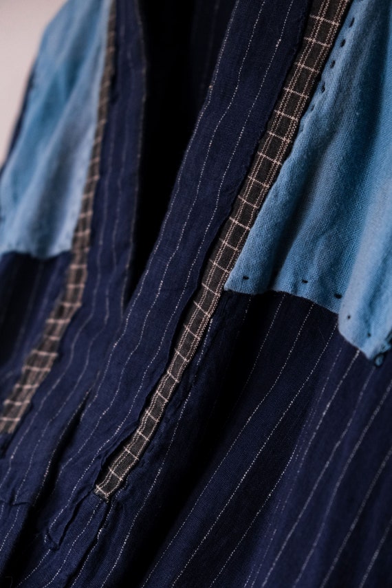 1950s Japanese Vintage Indigo Boro Kimono Noragi - Gem