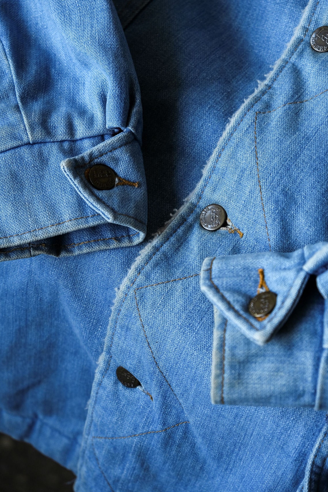 70's Lee Storm Rider Vintage Sherpa Denim Jacket Made in USA - Etsy