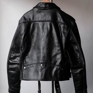 666 Vintage Leather Motorcycle Jacket - Etsy