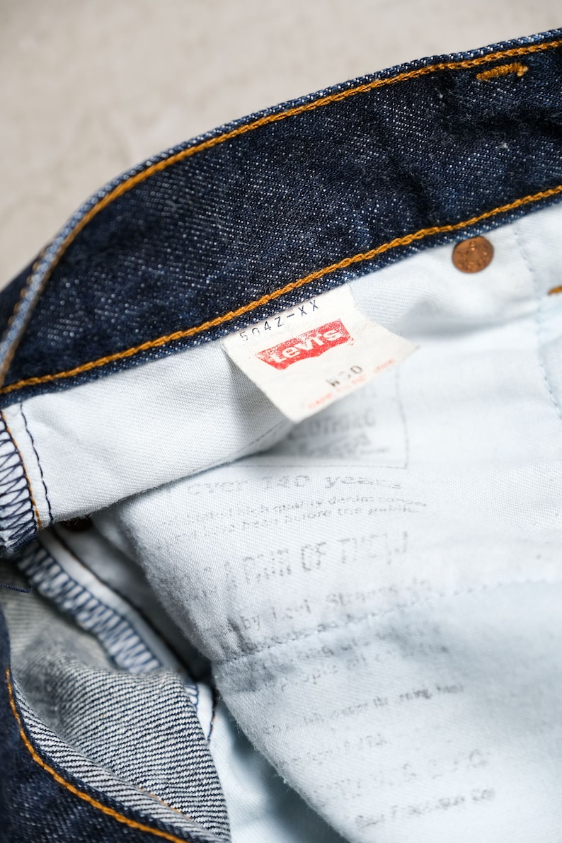 Levis Vintage Clothing LVC 90s 504Z Selvedge Denim Jeans Replica Big E ...